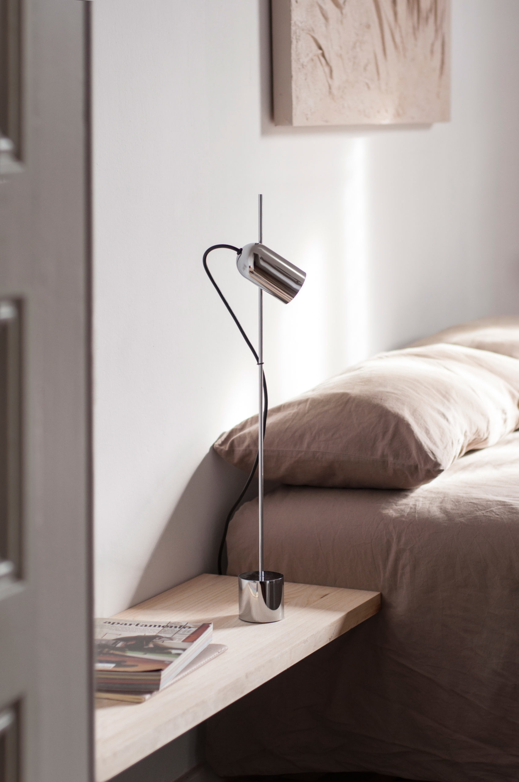 Fa Mini Chrome - Modern design floor spotight - GOFI